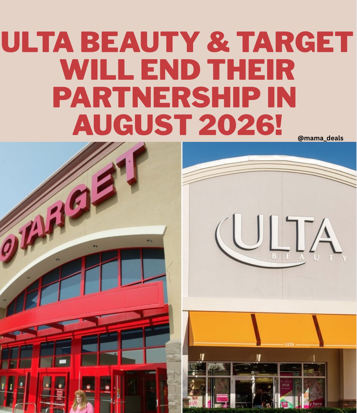 Ulta Beauty and Target is ending their partnership in August 2026 ...